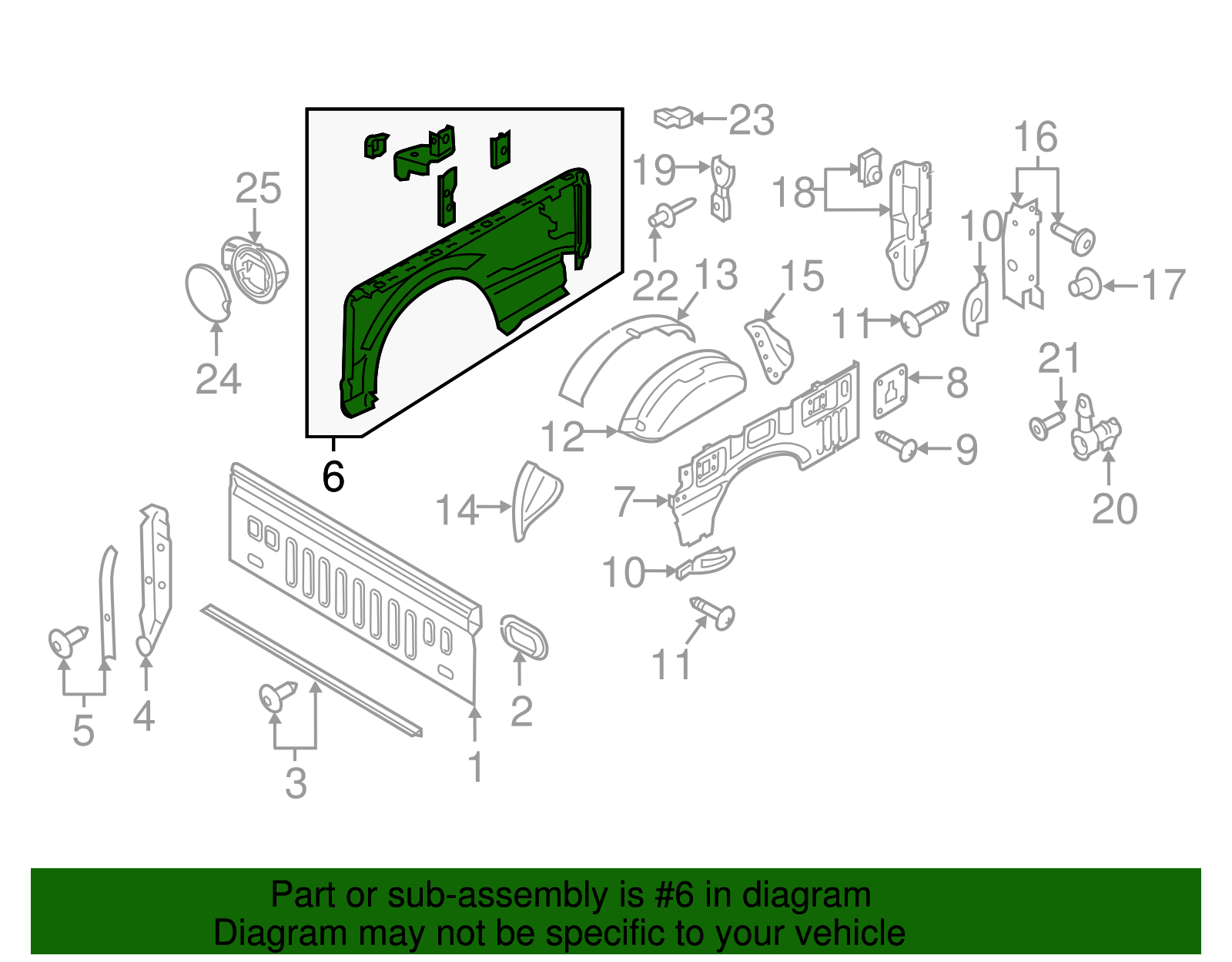 FL3Z-9627840-D - Side Panel 2015-2020 Ford F-150 | Ford OEM Parts Direct