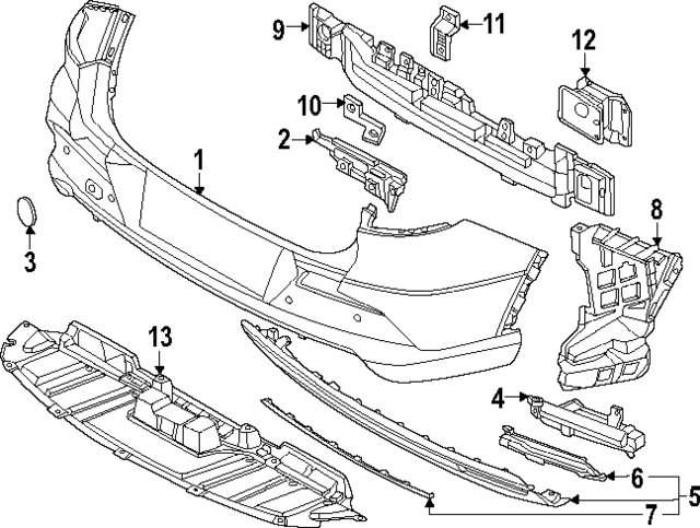2023-2024 Genesis Electrified GV70 Lower Cover 86671-DS000-SPP | QuirkParts