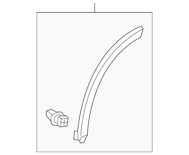 75077-0E030 - Wheel Opening Molding - 2016-2022 Lexus | DiscMonster