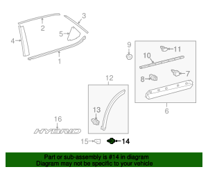 90159-50388 - Wheel Opening Molding Screw 2008-2023 Lexus | Longo Lexus ...