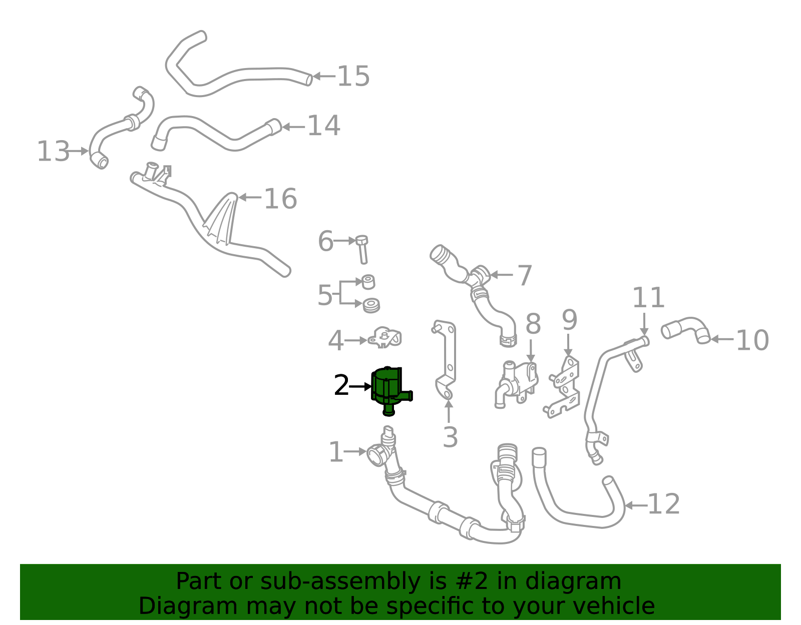 2015-2023 Audi Auxiliary Pump 5Q0-965-561-B | OEM Parts Online