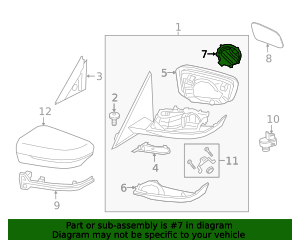 67-13-7-266-659 - Power, outside mirror, LIN bus 2012-2024 BMW ...