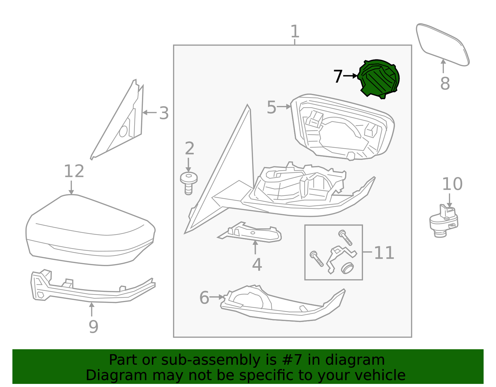 67-13-7-266-659 - Mirror Motor 2012-2025 BMW | AutoNation Parts