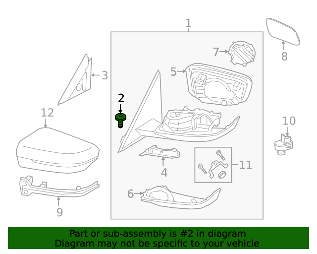 Genuine BMW 07-14-7-482-347 | Door Mirror Bolt | FREE Shipping on Most ...