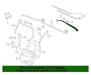 1999-2007 Toyota Land Cruiser Windshield Wiper Arm 85221-60210 ...
