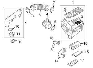 2009-2013 Audi Air Cleaner Assembly 1K0-129-607-AS | Audi USA Parts