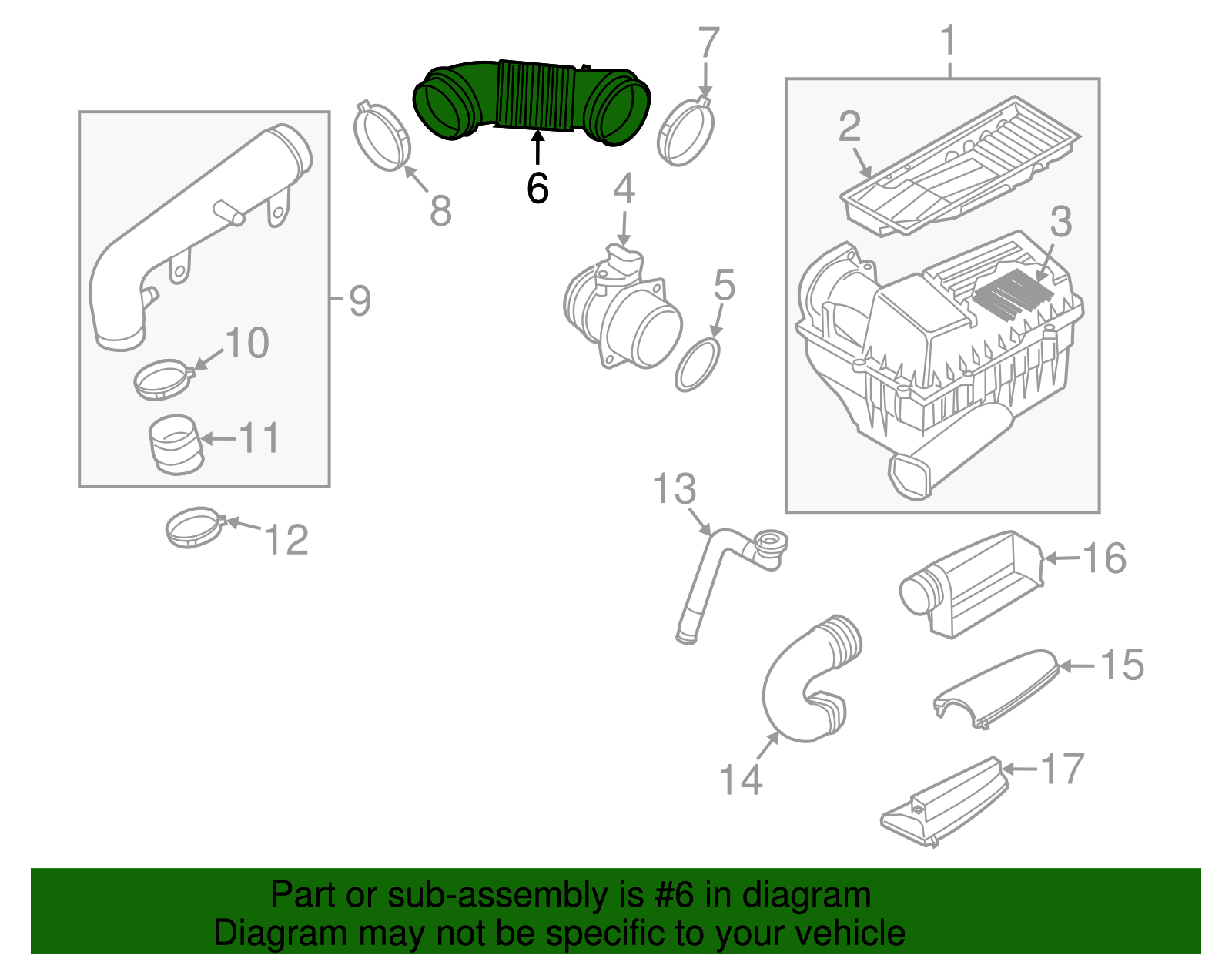 2009-2013 Audi Connector Pipe 1K0-129-684-L | Audi OEM Parts Guy