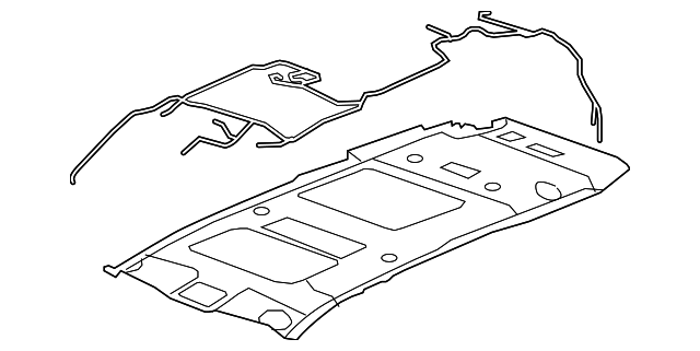 2013-2016 GMC Acadia Light Titanium Headliner 23392318 | GMPartsDirect.com