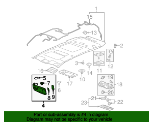 22852921 - OEM GM SUNSHADE GMPartsCenter.net | GM Parts Center