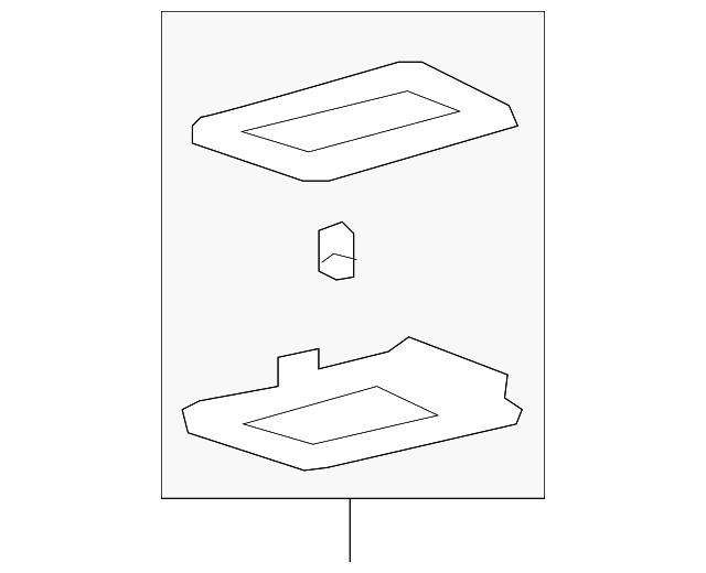 2013-2017 GM Shale Rear Seat Shoulder Belt Guide Opening Bezel 22898764 ...
