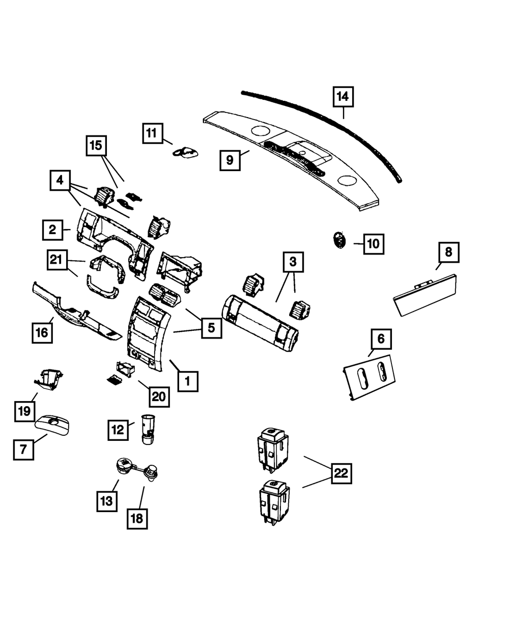 2001-2025 Mopar OEM NEW 98-20 Mopar Chrysler Town & Country Prowler ...