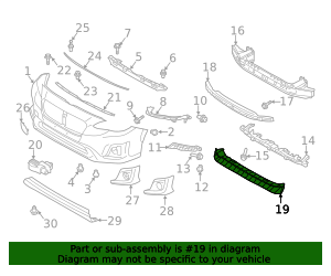 57705FL310 - Lower Absorber - 2021-2023 Subaru Crosstrek | Select ...