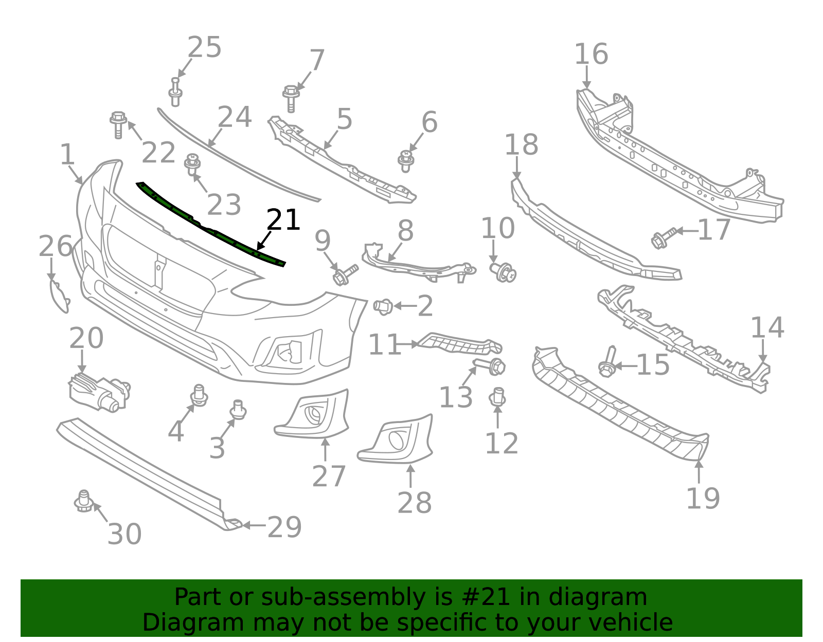 2017-2023 Subaru Center Bracket 57722FL100 | OEM Parts Online