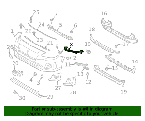 57707FL000 - Upper Retainer - 2018-2021 Subaru Crosstrek | World OEM ...