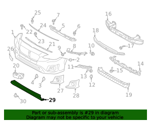 2021-2022 Subaru Crosstrek Bumper Guard 57734FL040 | Subaru Parts Store
