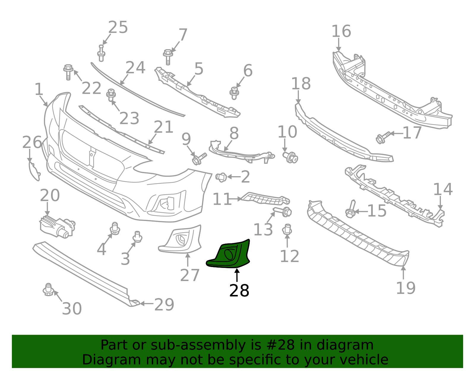 2018-2020 Subaru Crosstrek Trim Cover 57731FL082 | Subaru Online Parts