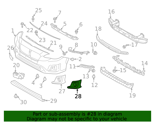 2021-2023 Subaru Crosstrek Trim Cover 57731FL860 | Subaru Parts Plus