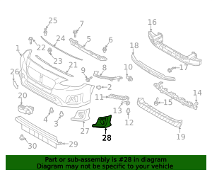 2018-2020 Subaru Crosstrek OEM NEW 2014-2018 Subaru Crosstrek Cover Fog ...