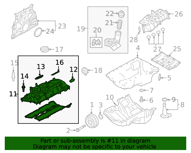 11129452896 - 2020-2024 BMW Z4 Valve Cover (11-12-9-452-896) | BMW of ...