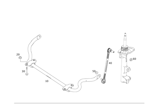 Front Torsion Bar for 2010 Mercedes-Benz C 300 | Mercedes-Benz USA Parts