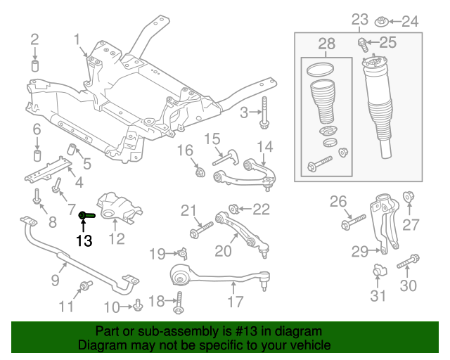 Genuine OEM Tow Eye Bolt Part# LR001188 Fits 2012-2022 Land Rover: Up ...