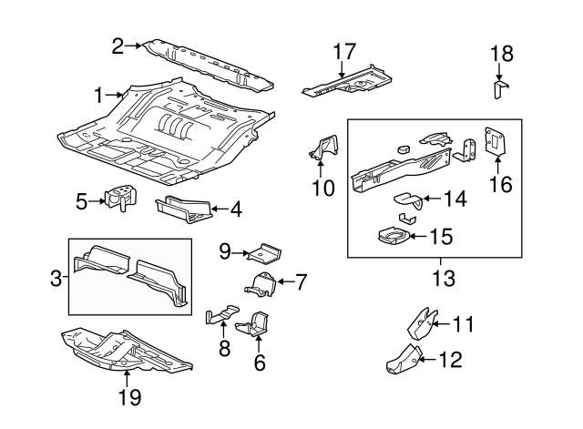 23484642 - Driver Side Underbody Rear Side Rail 2010-2017 GM | Gateway ...