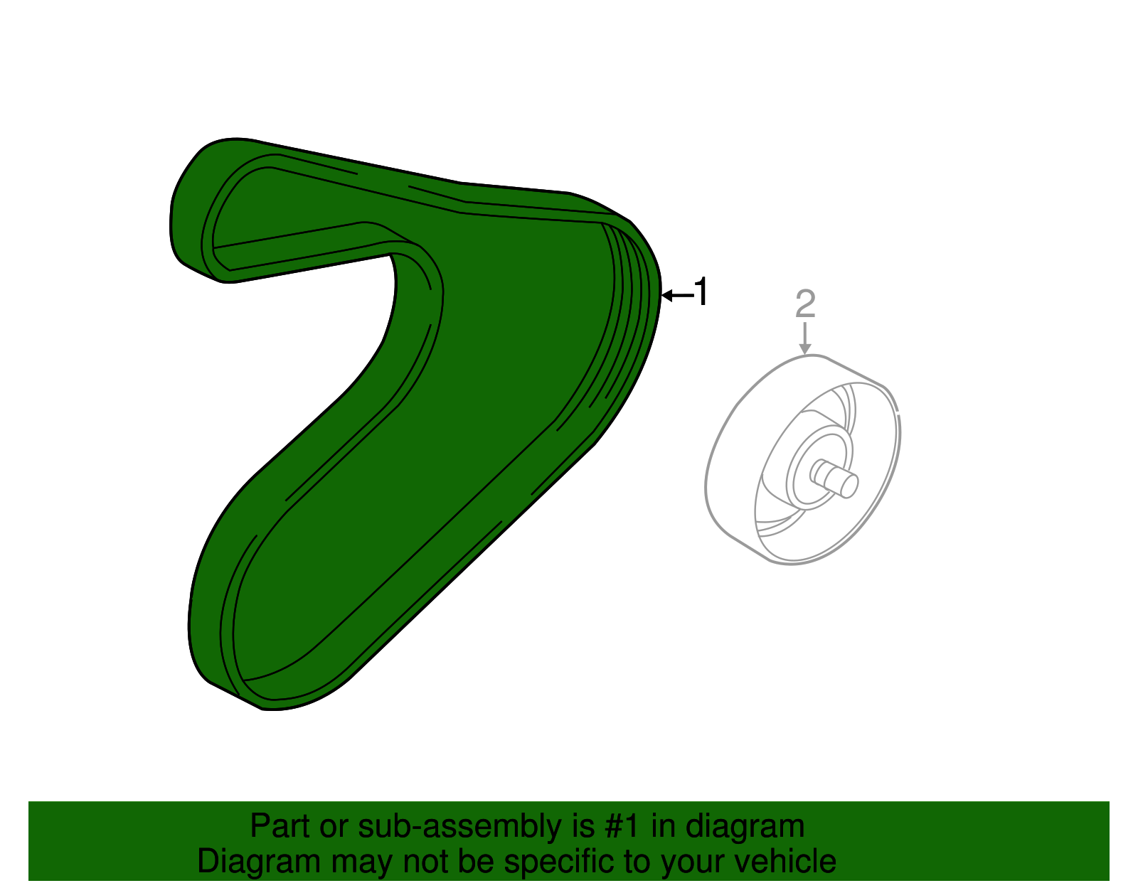 2014-2024 Kia Serpentine Belt 25212-2B720 | Retail Performance Auto Parts