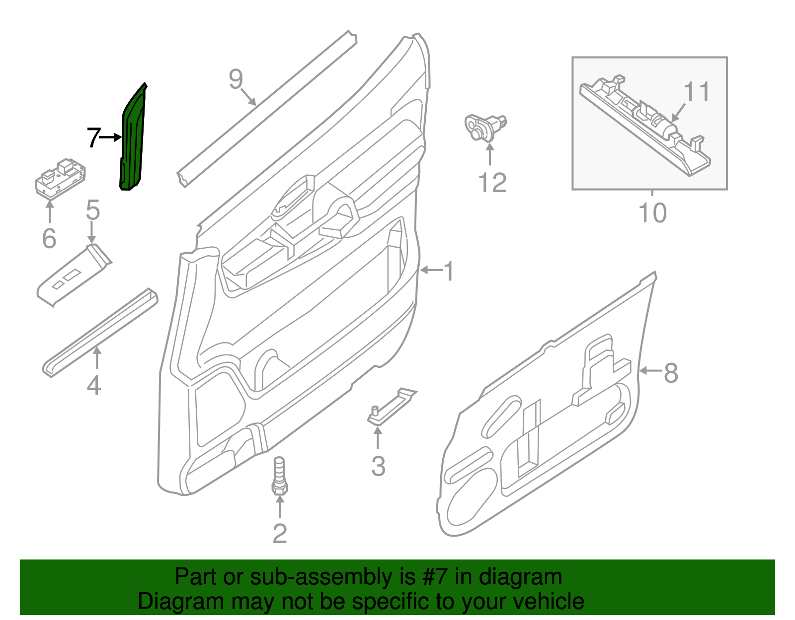 2012-2021 Nissan Corner Trim 80292-1PA0A | Scott Evans Nissan Parts
