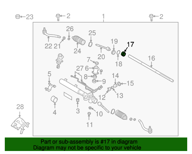 2007-2012 Hyundai Veracruz Rack Bushing 57726-3J000 | OEM Parts Online