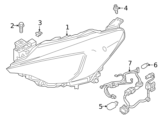 90118-WB033 - Headlamp Assembly Clip - 2016-2020 Toyota | OEM Genuine ...