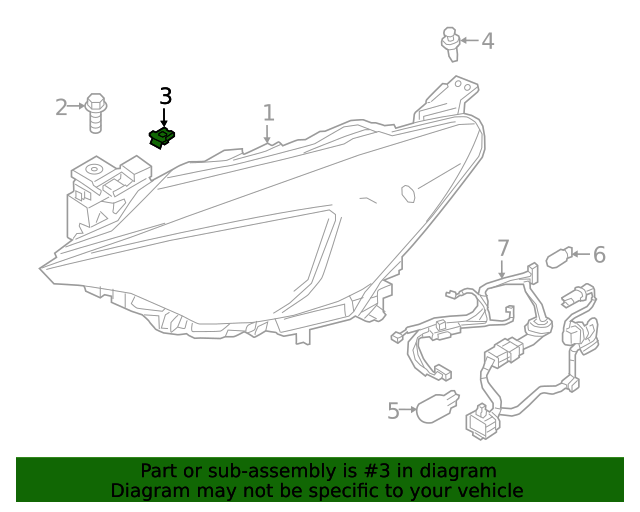 2016-2020 Toyota Headlamp Assembly U-Nut 90118-WB343 | Toyota Parts