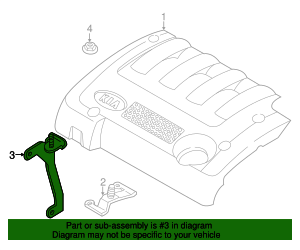 29216-2Y600 - Engine Cover Support 2002-2004 Kia Spectra | Kia.Parts Store
