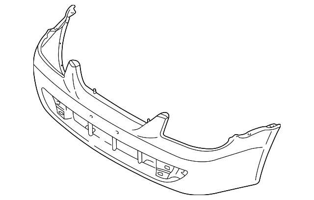 2001-2003 Mazda Protege Bumper Cover bl8d50031cbb | TascaParts.com