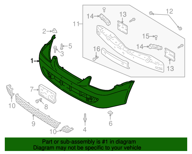 2001-2003 Mazda Protege Bumper Cover bl8d50031cbb | TascaParts.com