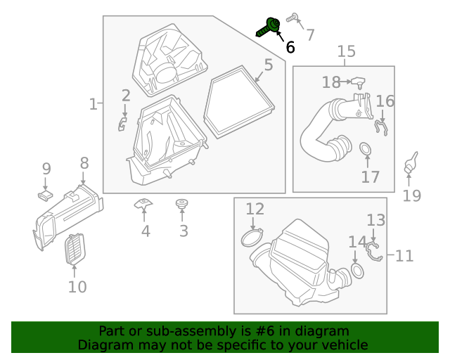 13628583496 - 2018-2023 BMW Mass Air Flow Sensor (13-62-8-583-496 ...