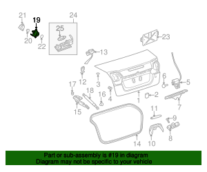 Genuine Lock Cylinder for 2004-2011 Saab 9-3 | Part# 12796738 | Over 30 ...