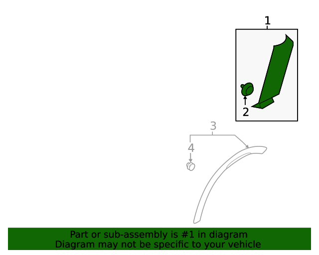 2020 Subaru Outback Side Molding 57756AN31A | TascaParts.com