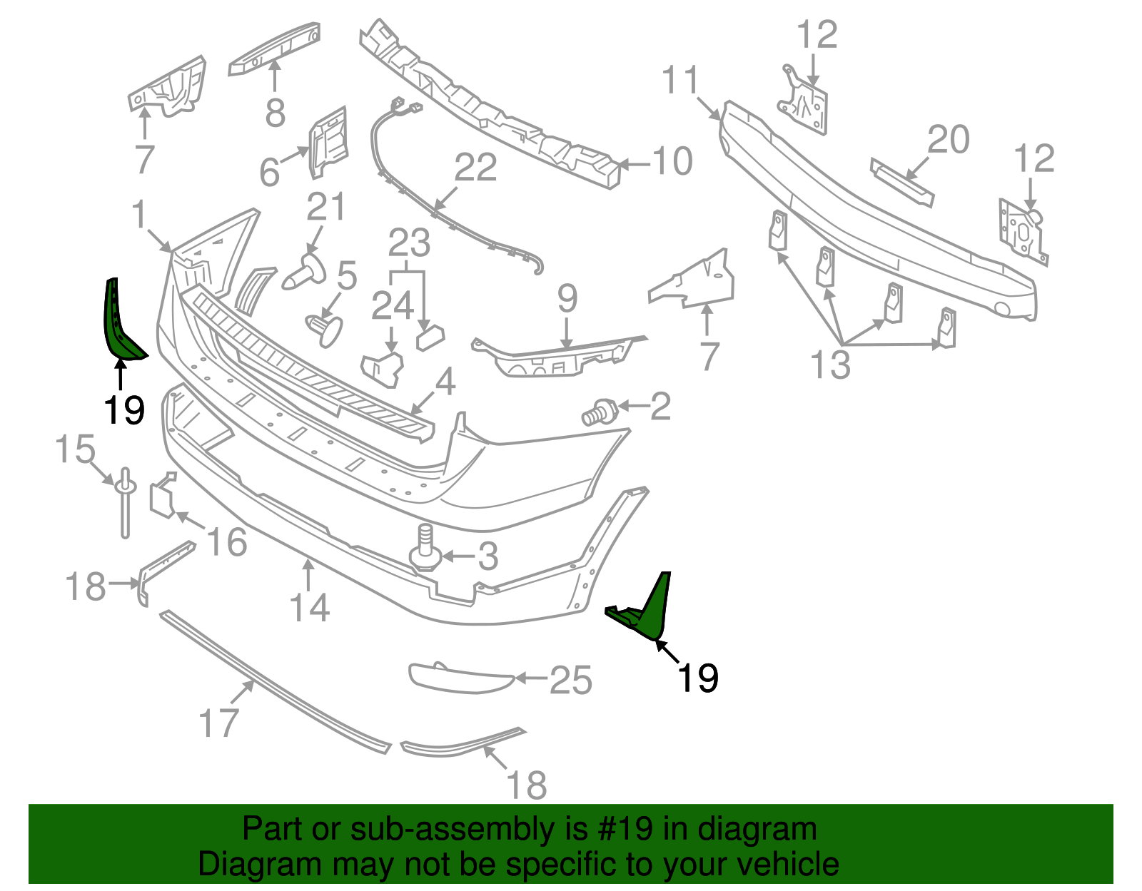 2007-2012 Hyundai Veracruz Mud Guard 86880-3J000 | OEM Parts Online