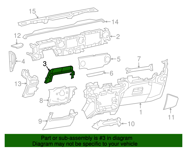2018-2021 Jeep Bezel 6CB75TX7AB | TascaParts.com