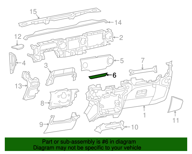 2018-2021 Jeep Closure Panel 6LJ27TX7AD | TascaParts.com