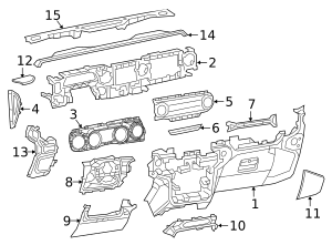 6CA91TX7AH - Instrument Panel - 2018-2023 Jeep | Mopar Parts Canada