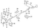 2003-2024 Nissan Muffler W/Tailpipe Insulator 20651-5L300 | Parts for ...
