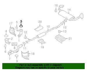 2007-2024 Nissan Catalytic Converter Gasket 20691-JA10A | Temecula ...