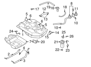 2001-2003 Kia Rio Fuel Tank Vent Valve 0K32A-42980 | QuirkParts
