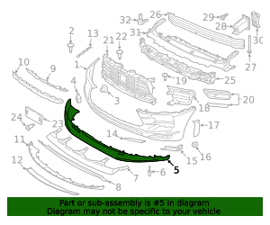 2019-2021 Porsche Macan Spoiler 95B-807-061-M-1E0 | OEM Parts Online