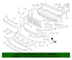 95B-807-763-C-1E0 - Bumper Trim 2019-2021 Porsche Macan ...