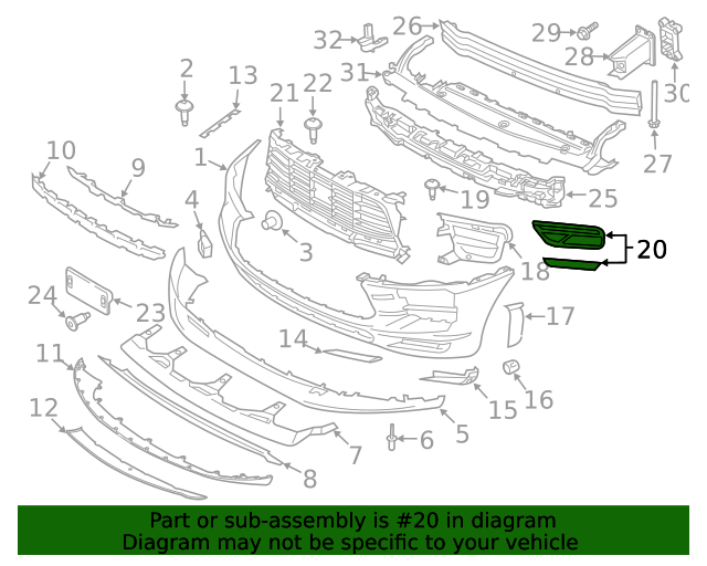2019-2021 Porsche Macan Air Duct 95B-121-333-C-1E0 | Porsche Marin
