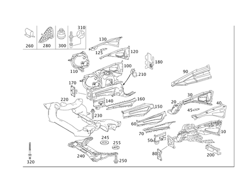 Wheelhouse, Front Subframe for 2011 Mercedes-Benz CLS 550 | Mercedes ...