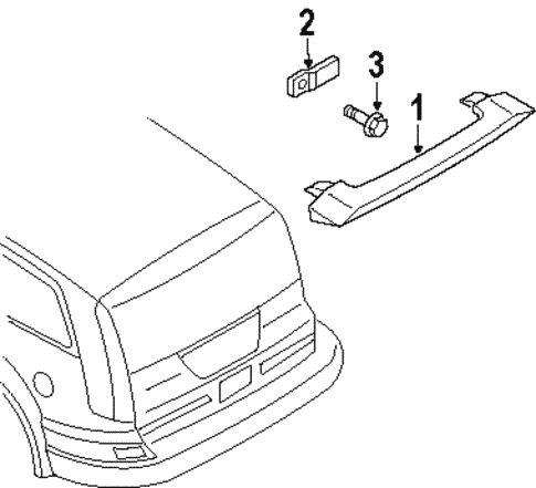 Spoiler for 2004 Isuzu Axiom | Isuzu Parts Center