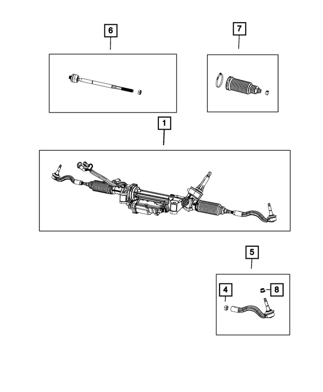 2016-2022 Mopar Rack And Pinion Gear 68524910AB | Mopar eStore